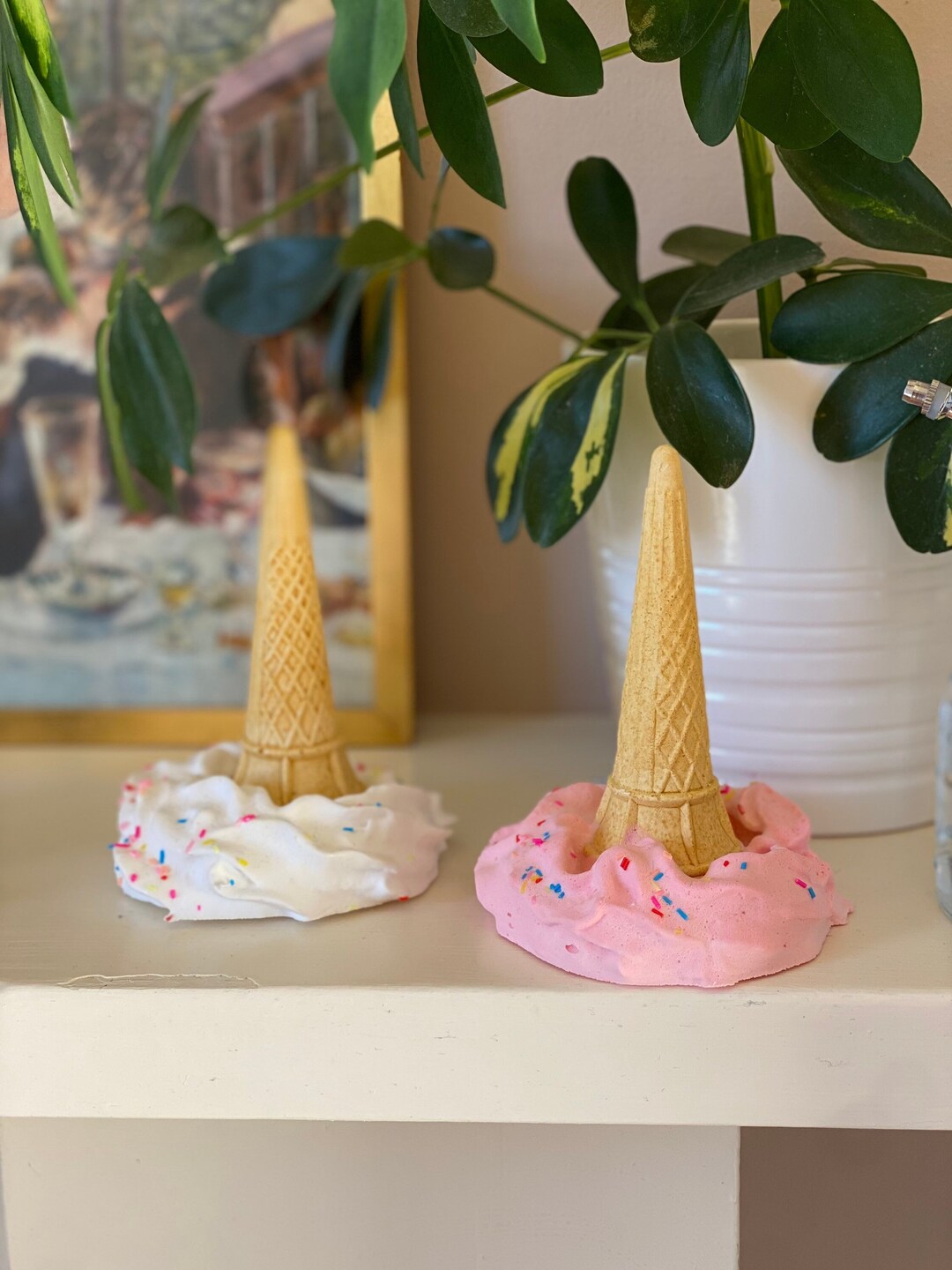 1 X Oops Splat Ice Cream Cone Fake Food Ice Cream Prop Replica Display ...