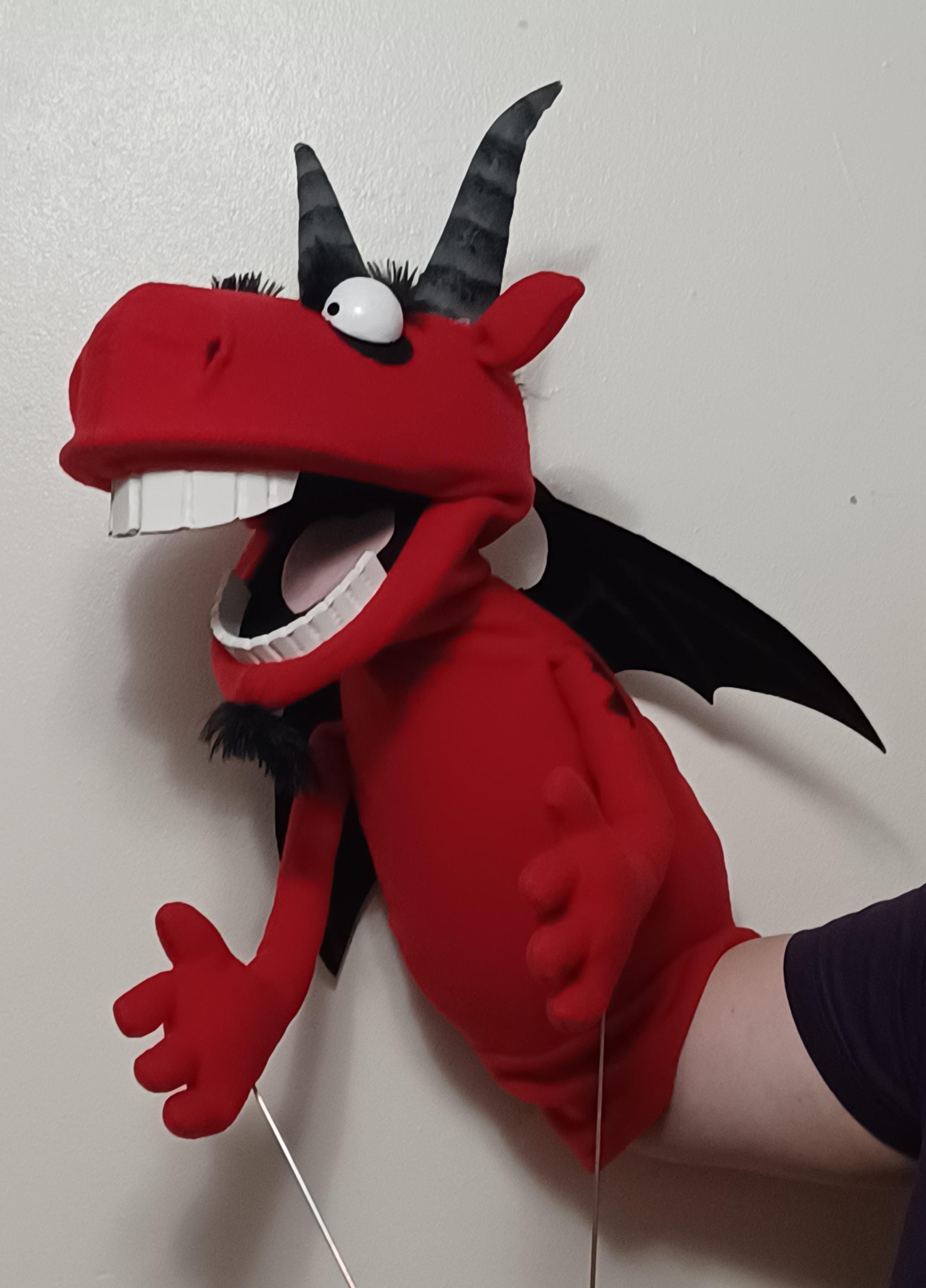 Jersey Devil Cryptid Hand and Rod Puppet Custom Made With Arm Rods - Etsy