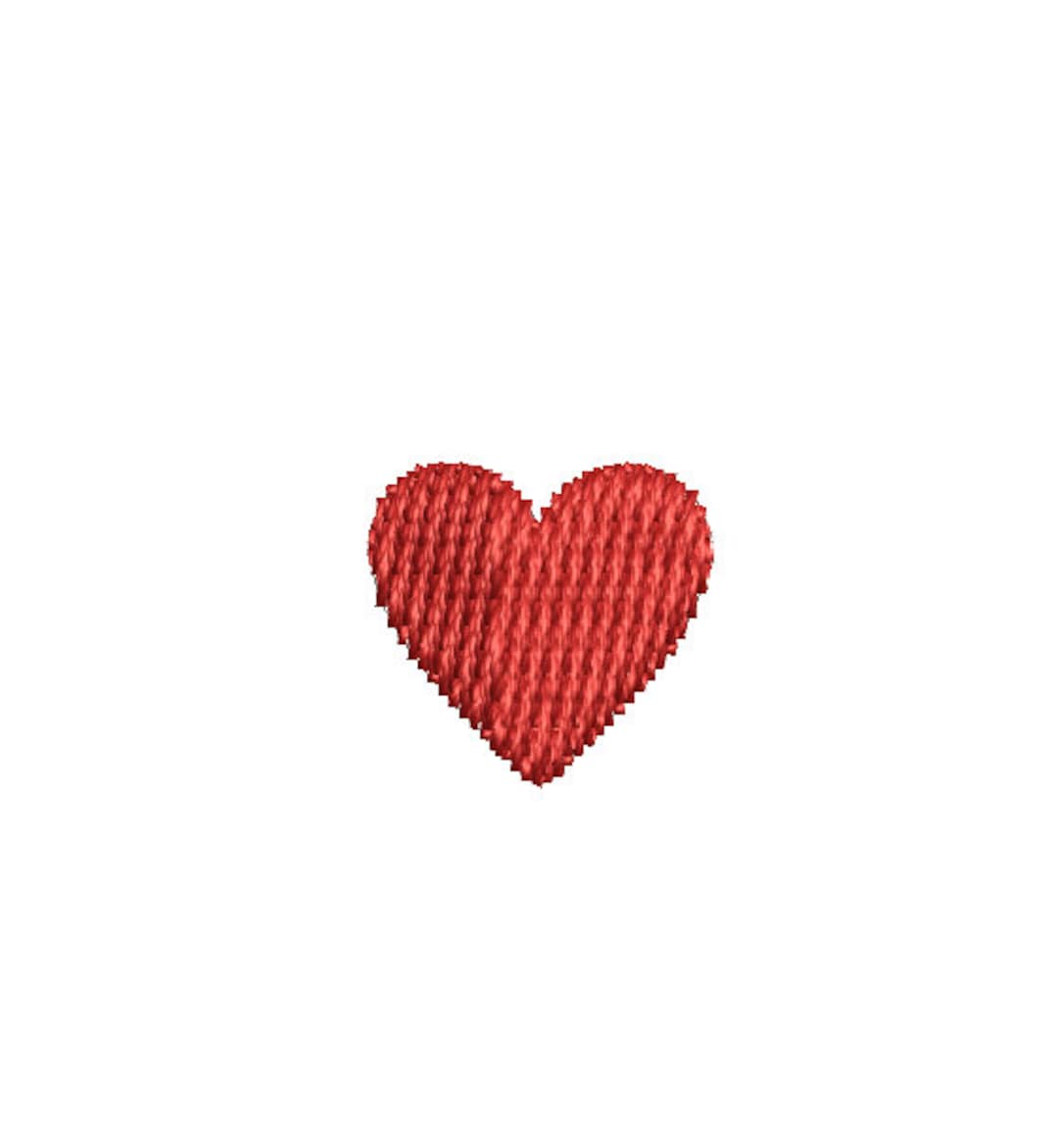 Mini Heart Embroidery Design File Instant Download Available in 7 Sizes ...