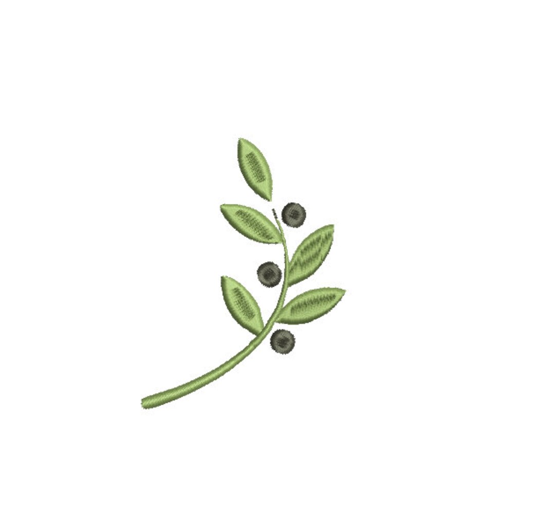 Olive Branch - Embroidery Design File - Instant Download - Available in ...