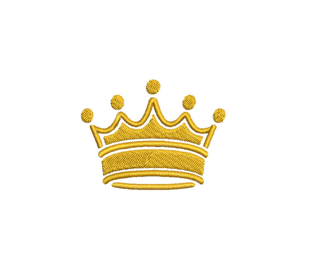 Crown 2 - Embroidery Design File - Instant Download - Available in 5 ...