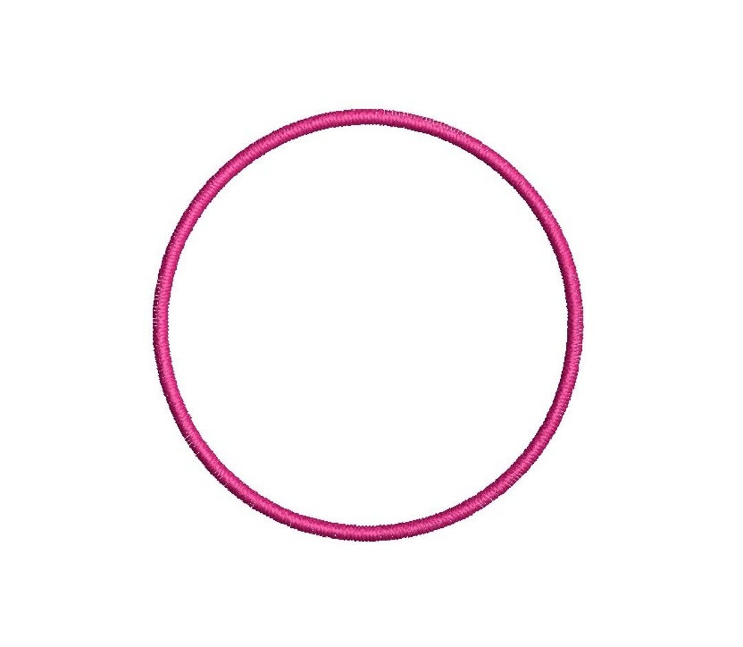 Circle Frame - Embroidery Design File - Instant Download - Available in ...