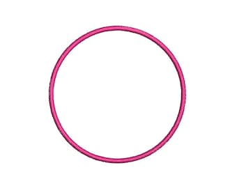 Circles Outline Machine Embroidery Design - Etsy