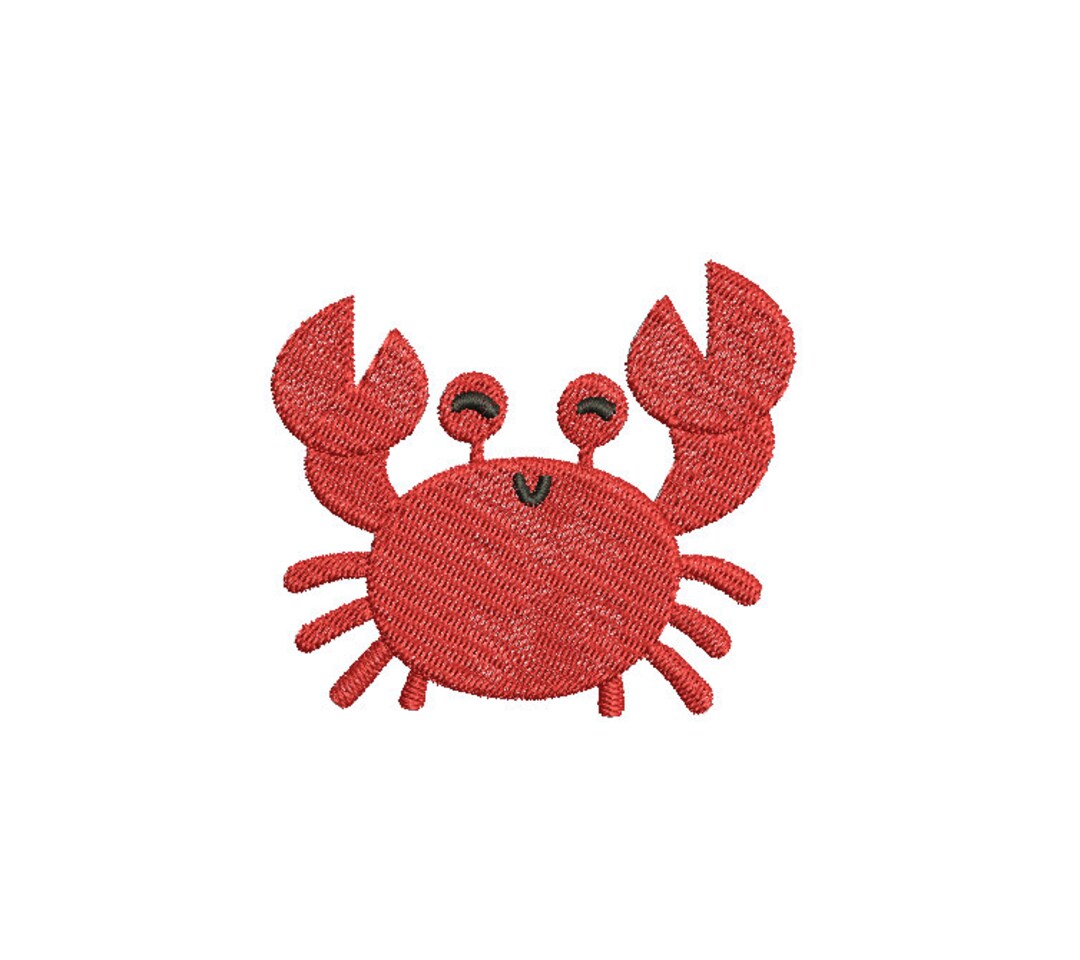Cartoon Crab - Embroidery Design File - Instant Download - Available in ...