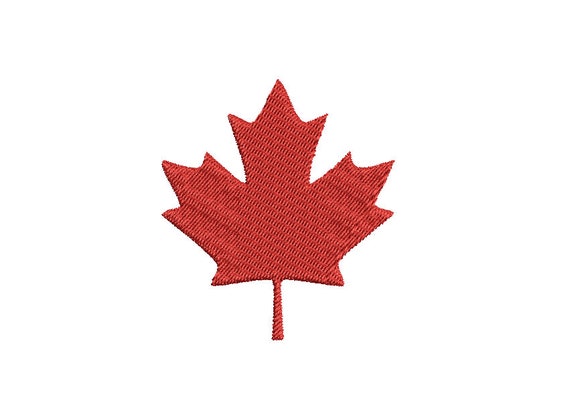 Maple Leaf Embroidery Design File Instant Download | Etsy Canada