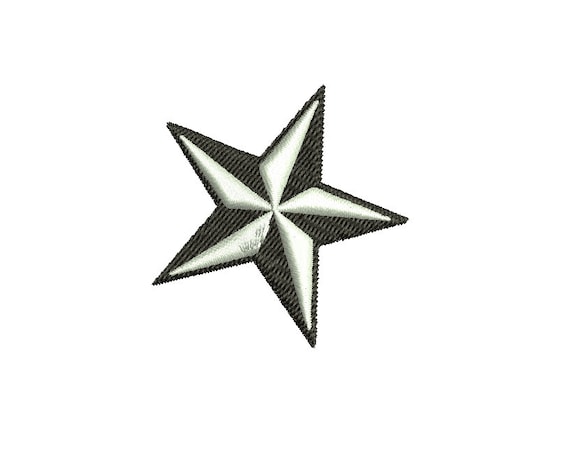 Two Layer Star Embroidery Design File Instant Download - Etsy