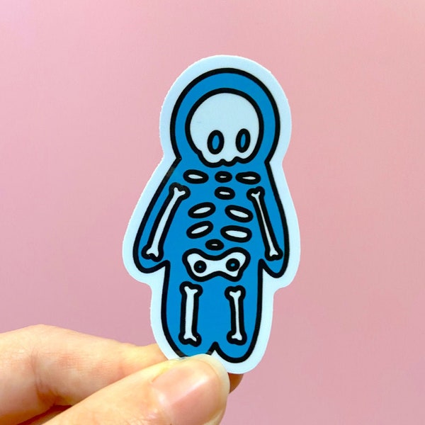 Skeleton Sticker - Etsy