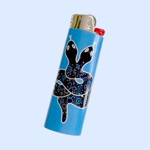 TWO-HEADED SNAKE Lighter - Zodiac Symbol Astrology Bic, Celestial ...