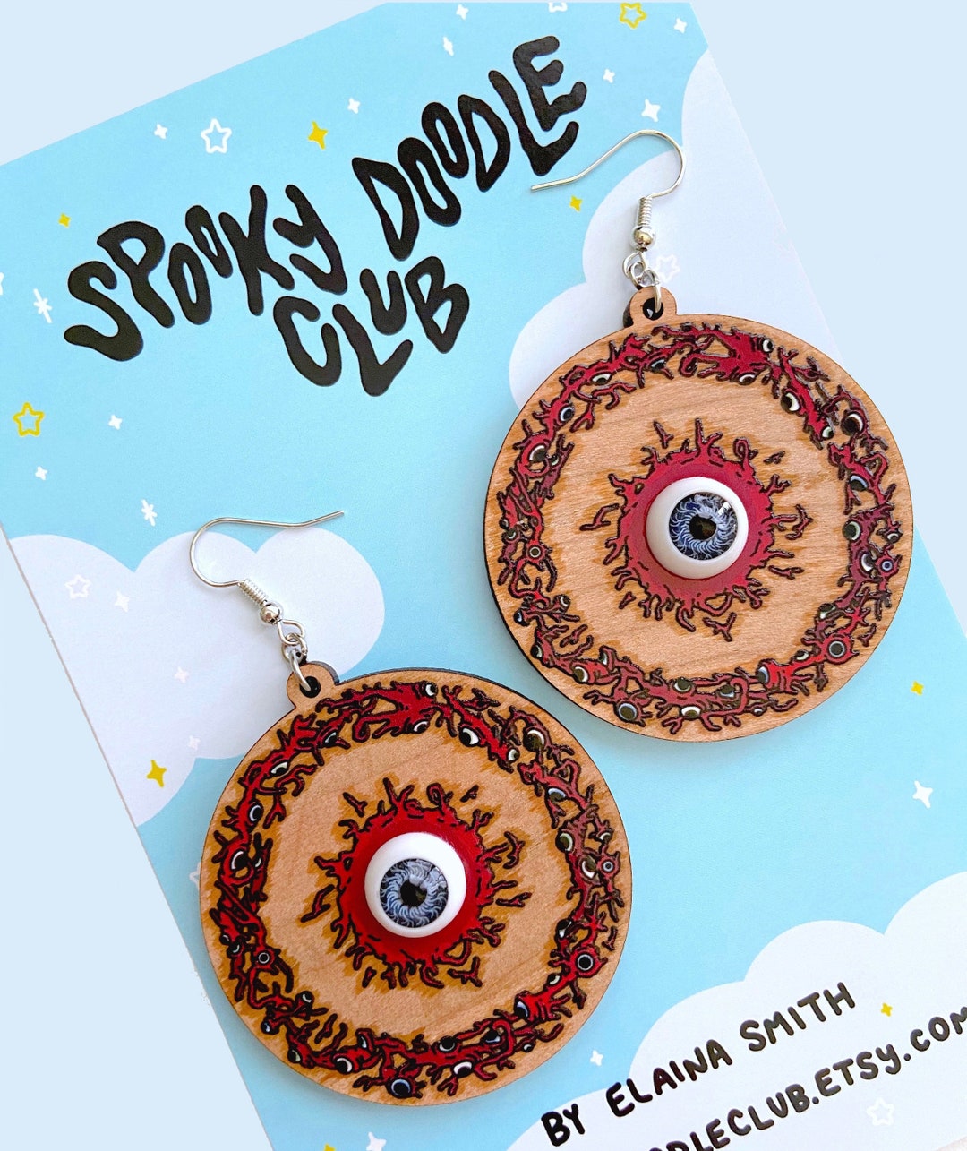 GOOPY EYED EARRINGS Creepy Eyeball Earrings, Weird Doll Eye Jewelry ...