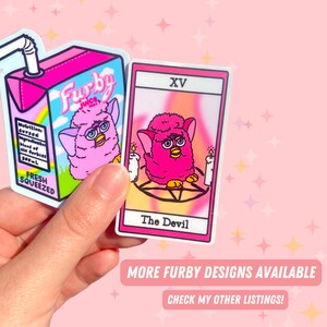 DEVIL FURBY Art Print - Furby Tarot Card Poster, Cursed Art, Spooky ...