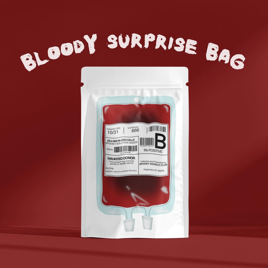 BLOODY BAG - Spooky Jewelry, Horror Trinkets, and More! - Etsy