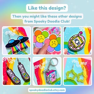 FURBY JUICE BOX Keychain - Rainbow Furby Acrylic Keychain, Creepy Y2K ...