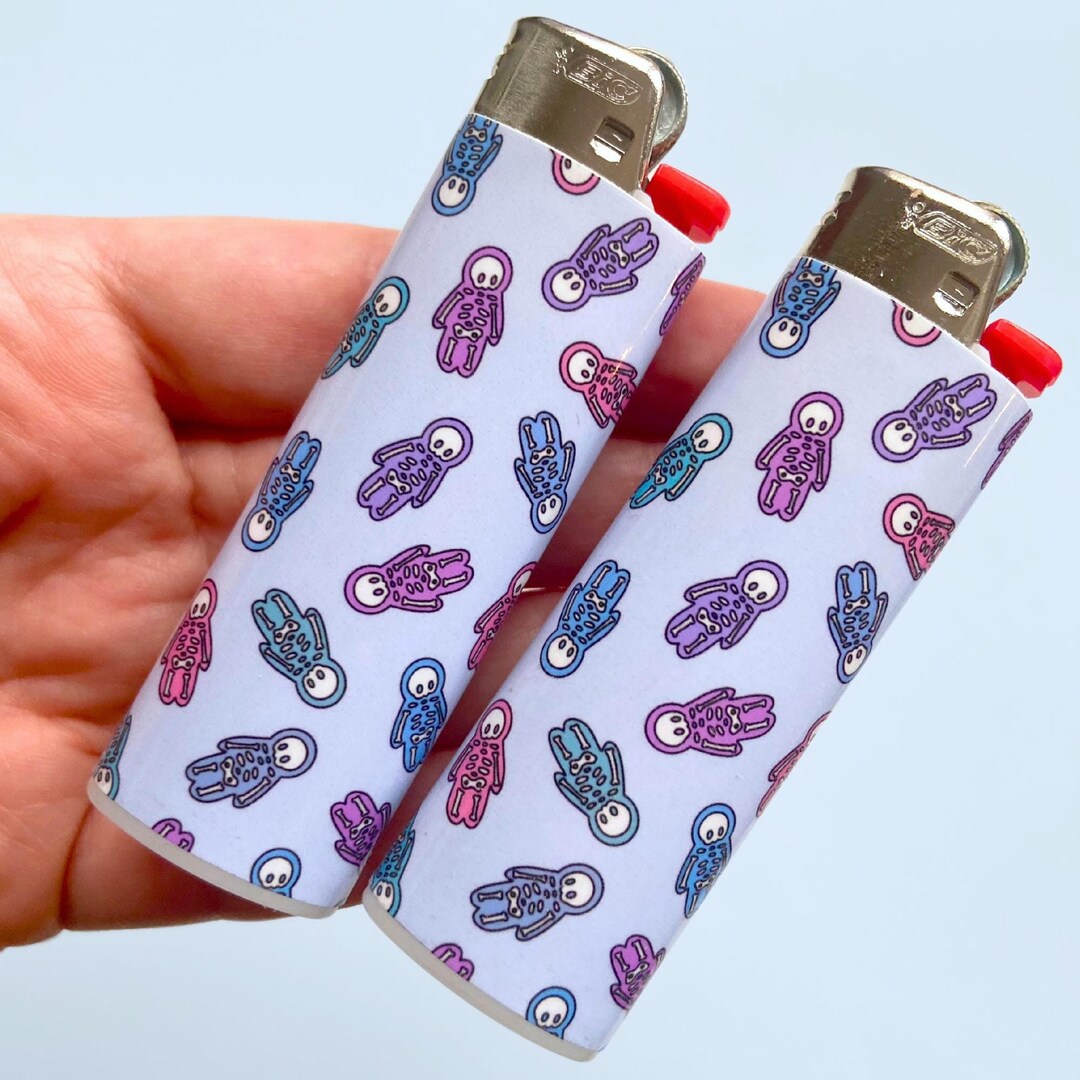 SKELETON LIGHTER - Custom Spooky Lighter, Halloween BIC Lighter ...