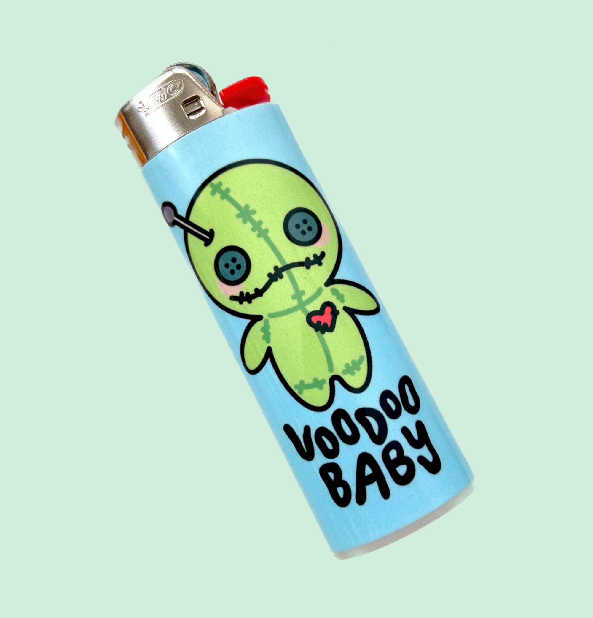 VOODOO DOLL LIGHTER - Spooky Doodle Club, Creepy Cute Art Bic Lighter ...