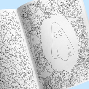 SPOOKY COLORING BOOK - (50% off - Please Read Listing) Adult Coloring ...