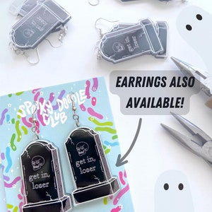 GET IN LOSER Lighter - Graveyard Tombstone Lighter, Bic Standard, Goth ...