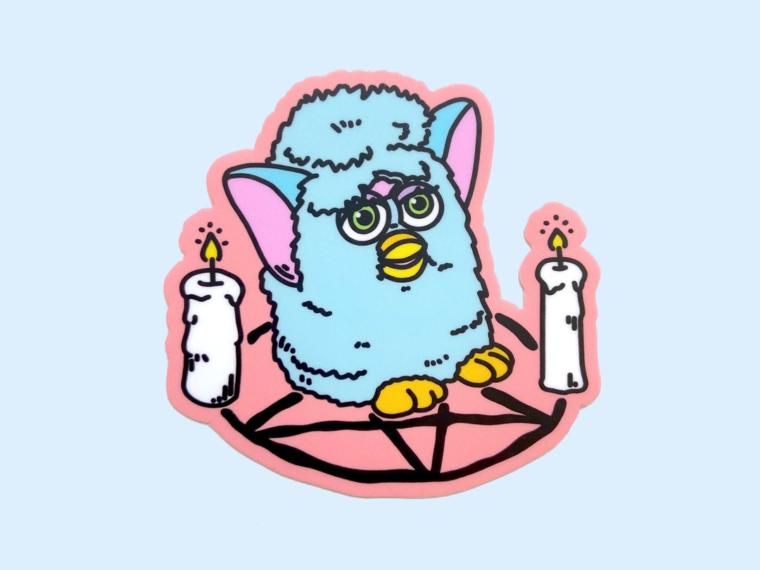 PENTAGRAM PAL STICKER Vinyl Furby Sticker, Cursed Toy Waterproof Decal ...