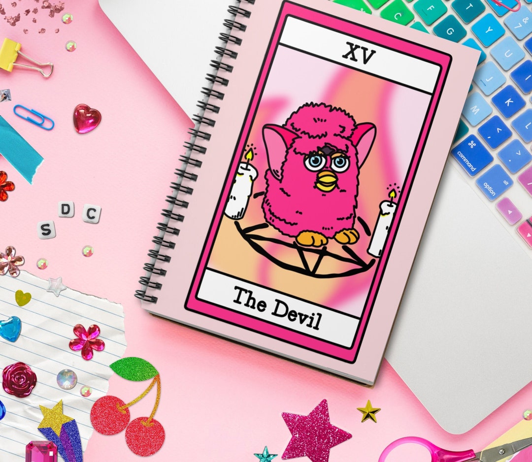 DEVIL FURBY NOTEBOOK - Cursed Toy Furby Tarot Card Journal, Toycore ...
