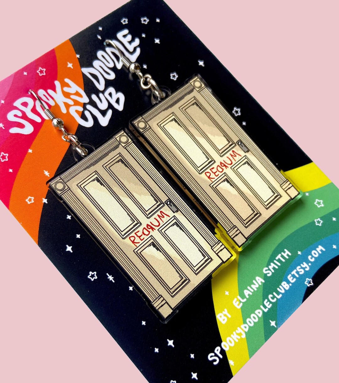The Shining REDRUM EARRINGS - Horror Film Acrylic Earring, Stanley ...