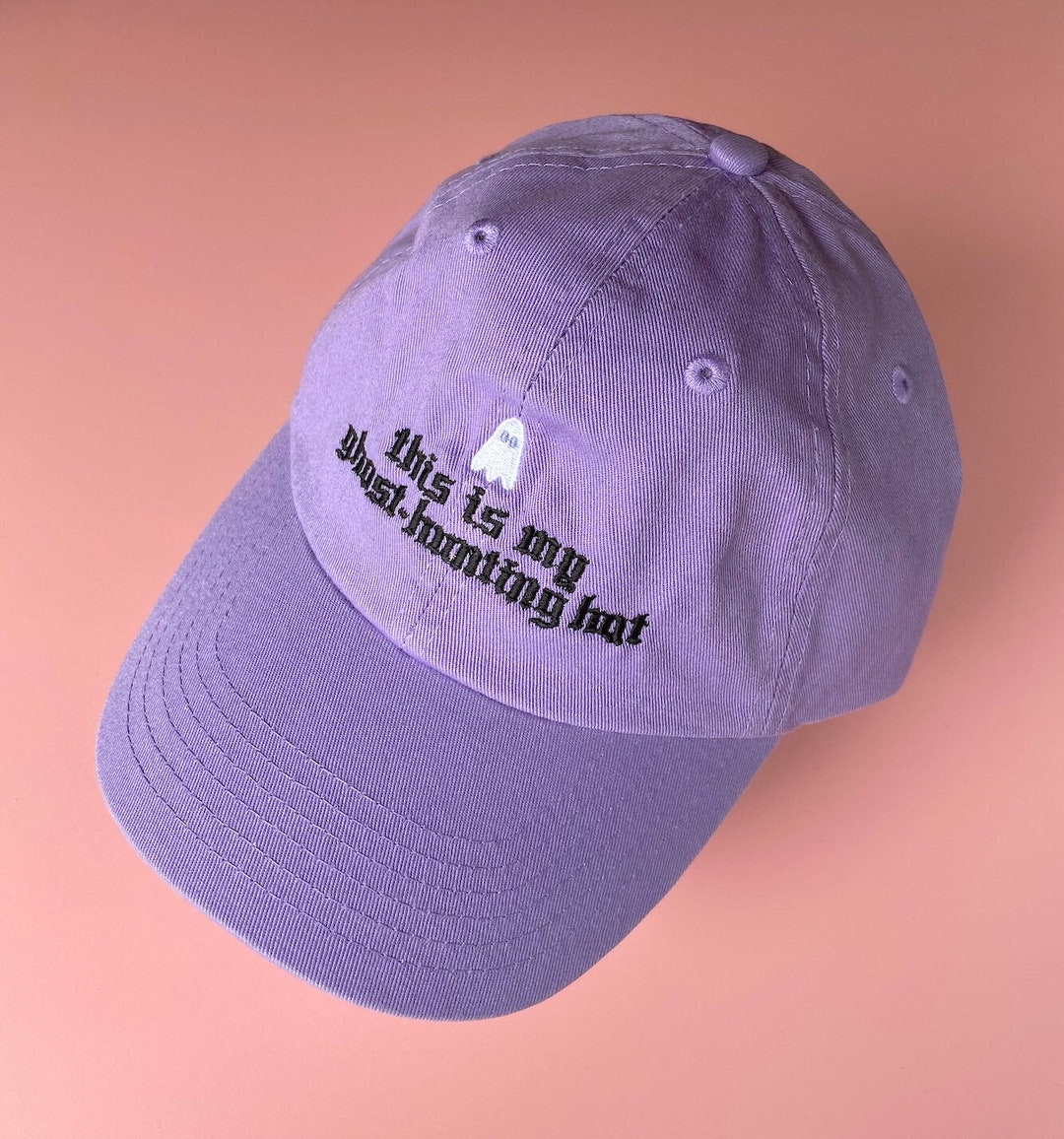 GHOST-HUNTING HAT Spooky Doodle Club Lilac Embroidered Dad - Etsy