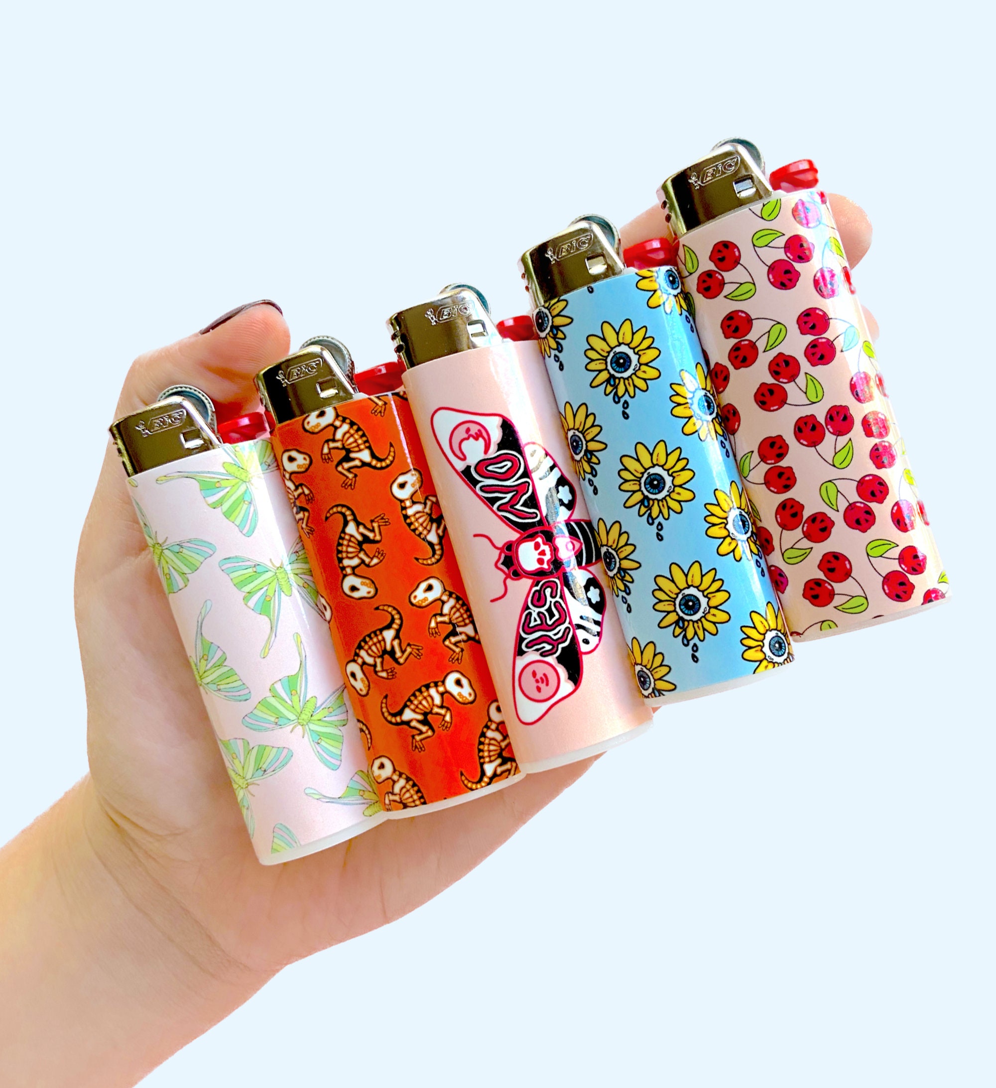 CRYING SUNFLOWER LIGHTER - Floral Eyeball Bic Lighter, Creepy Cute Eye ...