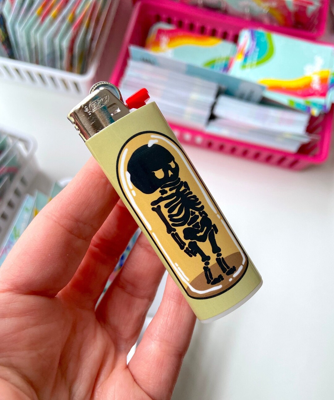 SKELETON SPECIMEN Lighter - Spooky BIC Lighter, Creepy Oddity Gift ...