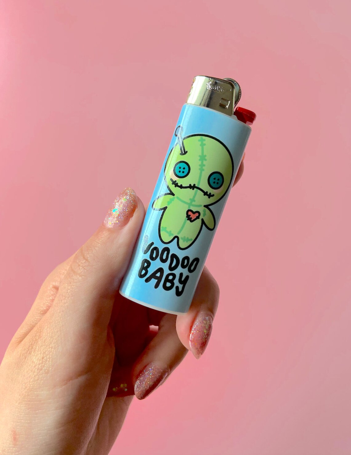 VOODOO DOLL LIGHTER - Spooky Doodle Club, Creepy Cute Art Bic Lighter ...