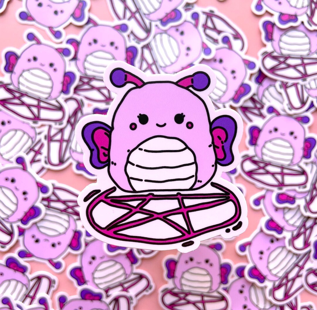 SEANCE SQUISHMALLOW STICKER - Creepy Cute Butterfly Plush Art Sticker ...