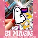 BI PRIDE GHOST Sticker Spooky Bisexual Pride Stickers Cute - Etsy