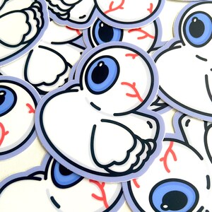 EYEBALL DUCK STICKER - Halloween Rubber Duck Sticker, Spooky Eyeball ...
