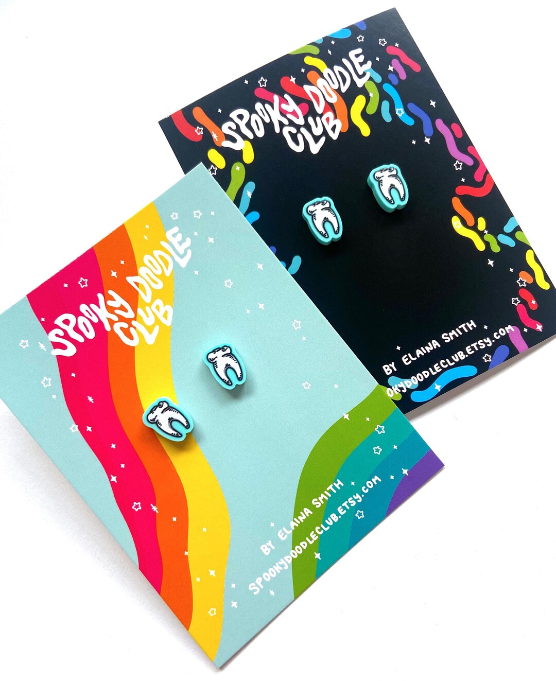 TOOTH STUD EARRINGS Unique Teeth Earrings, Tooth Mini Studs, Dental ...