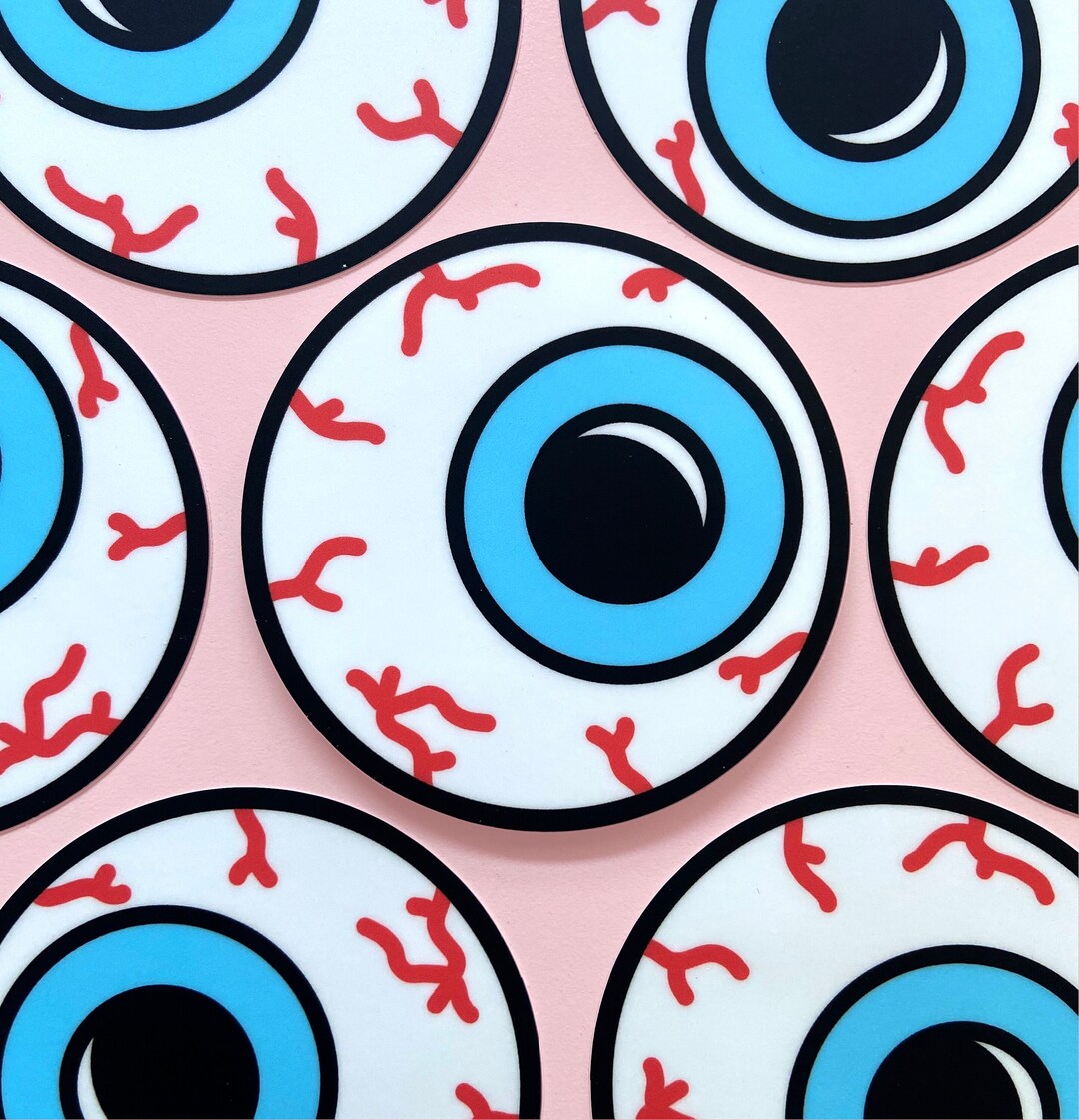 EYEBALL STICKER Vinyl Eye Sticker Human Anatomy Weird - Etsy