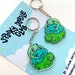 FROG STACK KEYCHAIN Toad Art Acrylic Keychain Amphibian - Etsy
