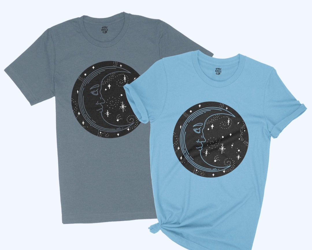 CRESCENT MOON SHIRT Celestial Moon T-shirt, Witchy Whimsigoth Graphic ...