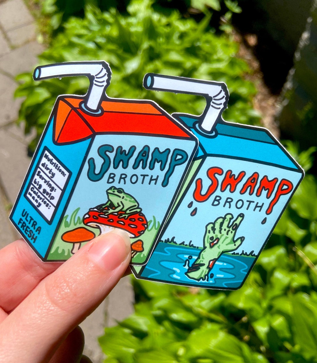 SWAMP BROTH JUICEBOX Sticker - Swamp Monster Juice Sticker, Lagoon ...