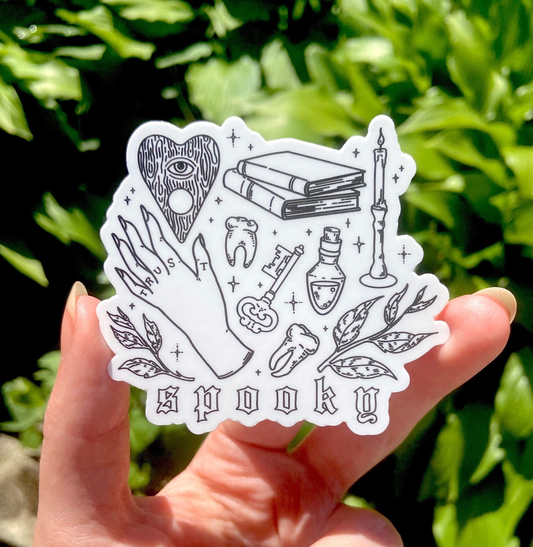 SPOOKY DOODLE STICKER - Spooky Curio Collection, Witchy Waterproof ...