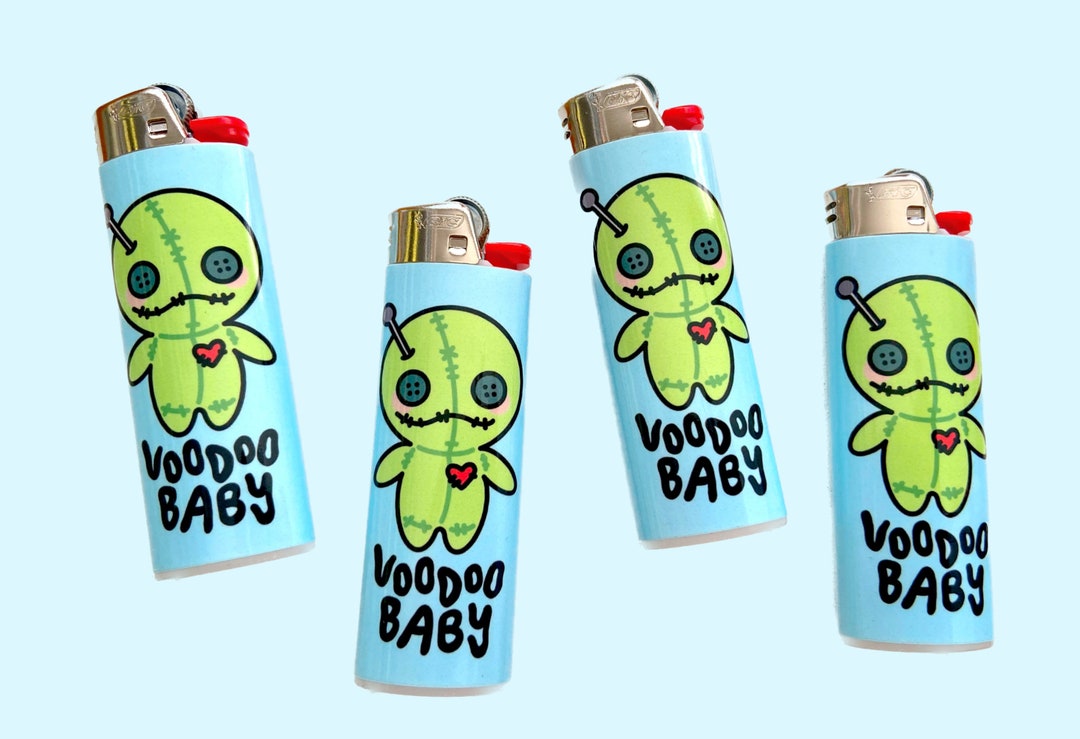 VOODOO DOLL LIGHTER - Spooky Doodle Club, Creepy Cute Art Bic Lighter ...