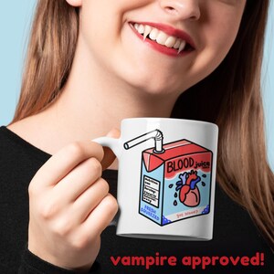 BLOOD JUICE STICKER - Horror Juice Box Sticker, Vampire Blood, Funny ...