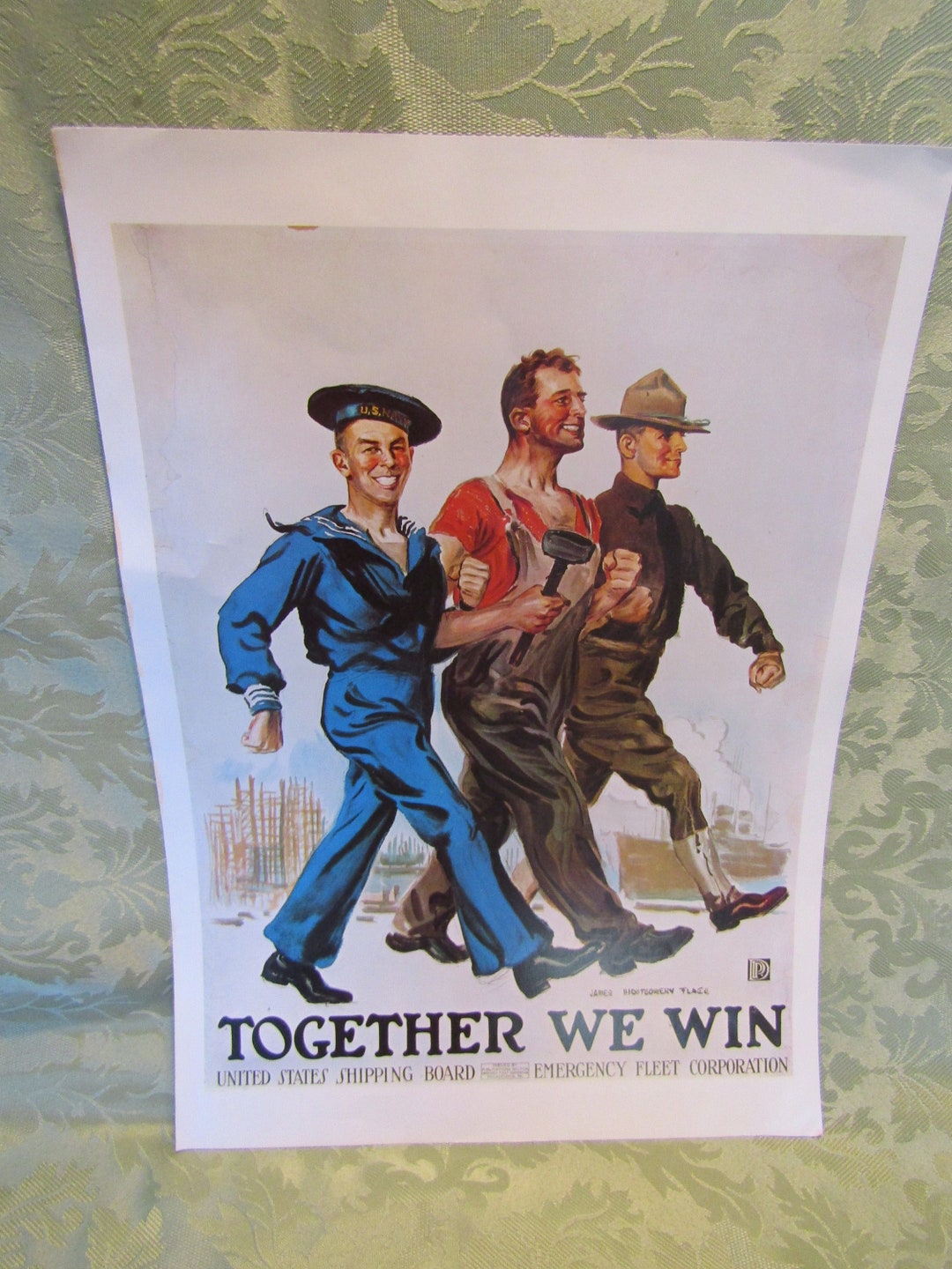 Art Print of WWI together We Win Poster - Etsy
