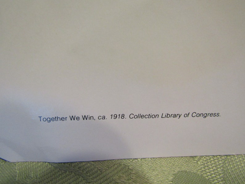 Art Print of WWI together We Win Poster - Etsy