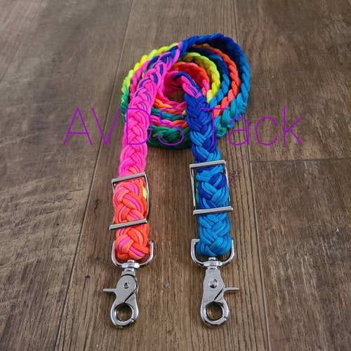Rope Reins Rainbow Yacht Rope Reins Tie Dye Horse Tack - Etsy