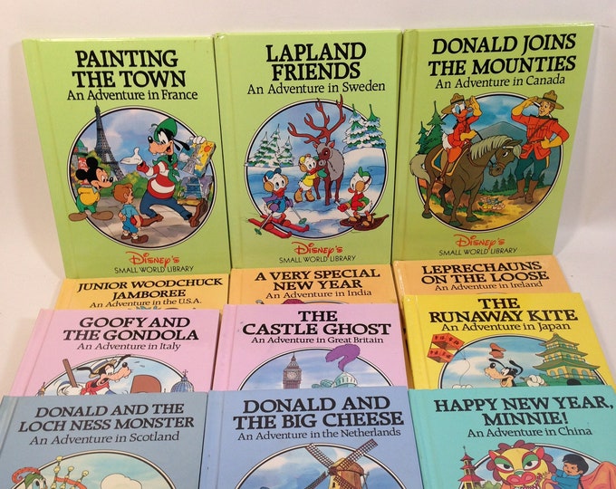 12 Children's Books From Disney's Small World Library 0525 - Etsy