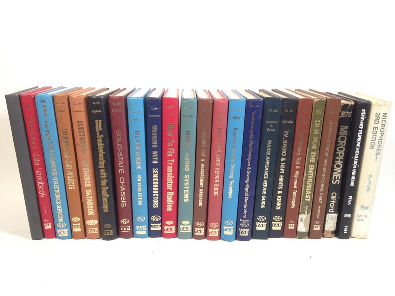 Vintage TAB Books Electronics Repair Manuals 1950s-1970s 23 - Etsy