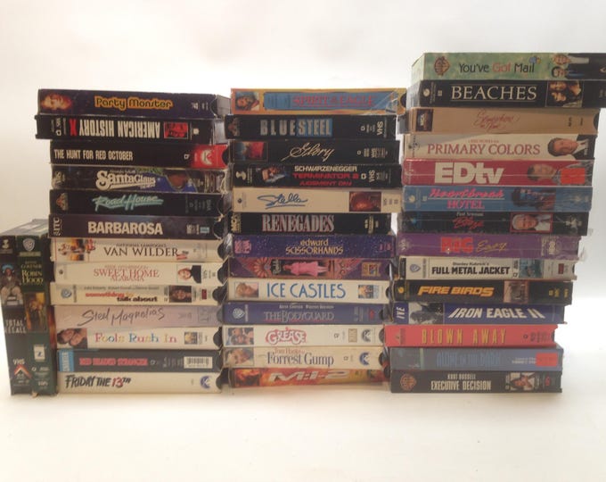 Huge Lot of 42 VHS Tapes Assorted Genres, Includes Hunt for Red October ...