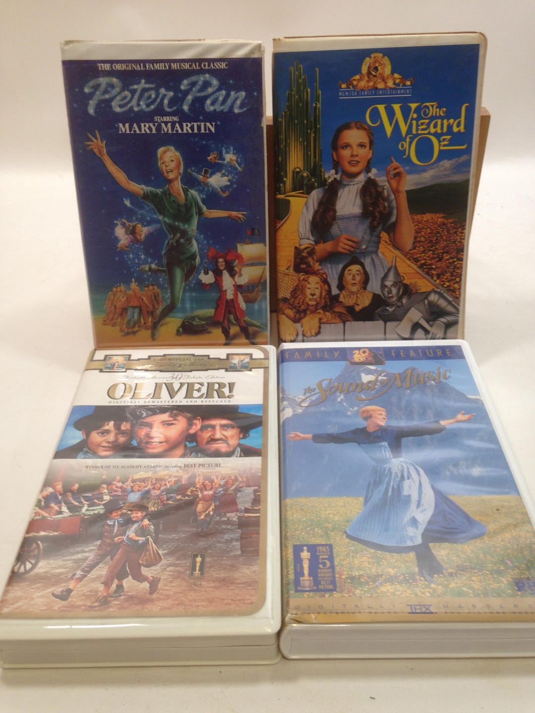 4 Classic Movies and Musicals on VHS, Sound of Music, Peter Pan, the ...