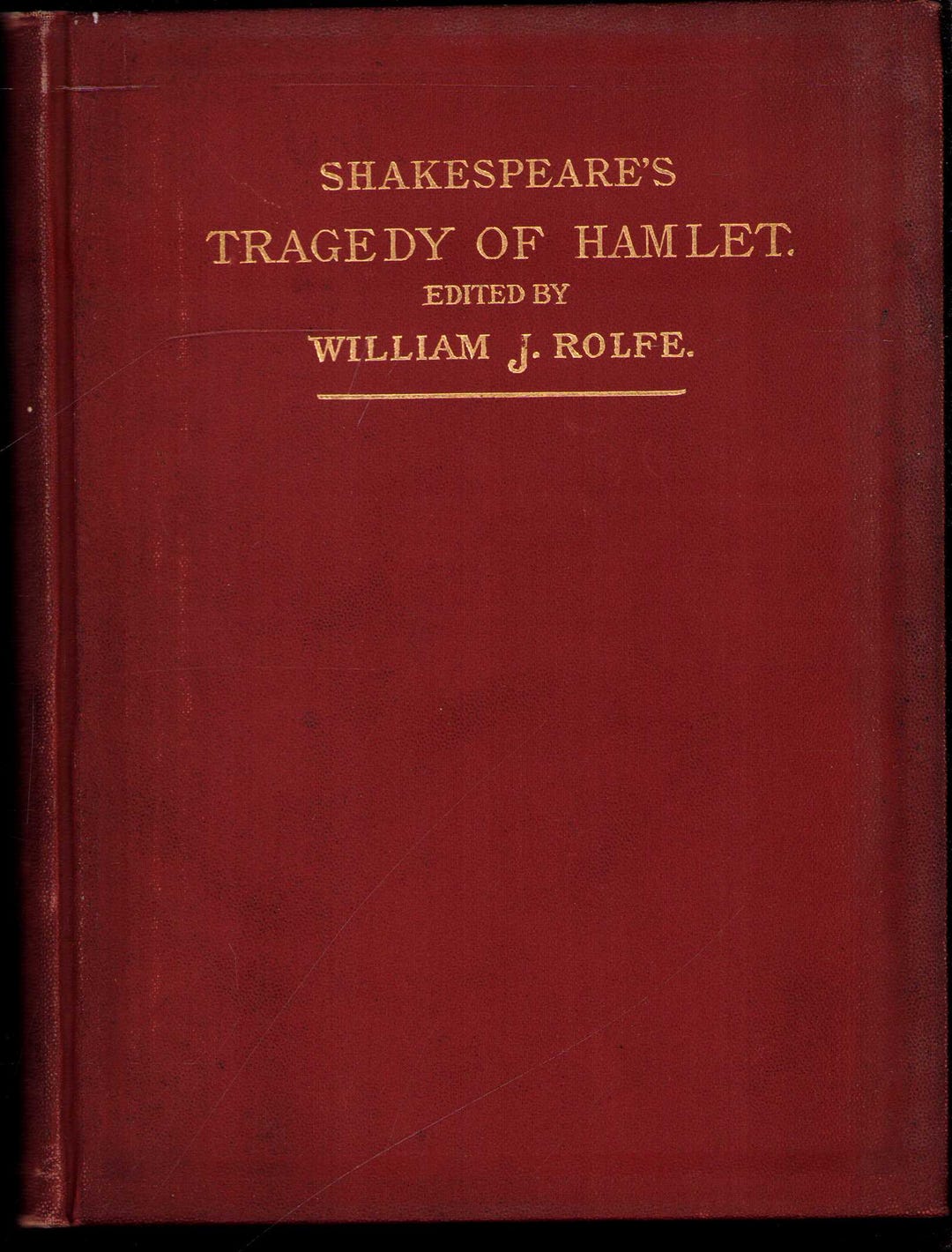 Vintage Book: Tragedy of Hamlet by William Shakespeare, 1898, American ...