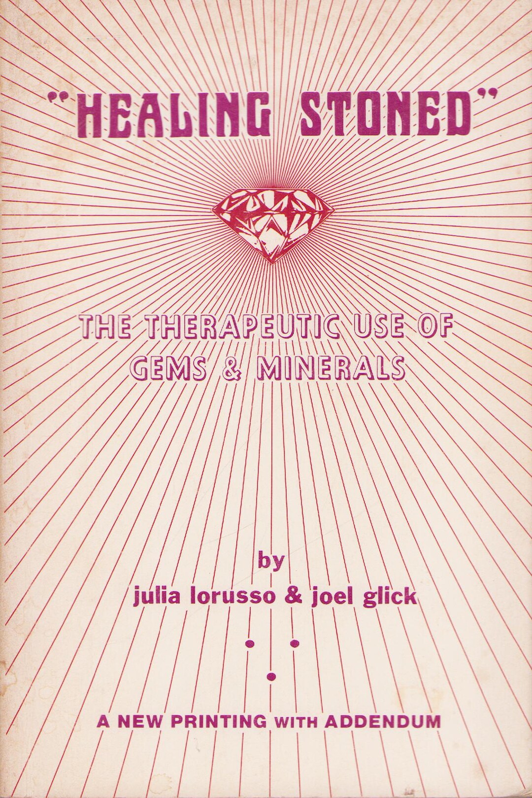 Vintage Book: Healing Stoned - the Therapeutic Use of Gems & Minerals ...