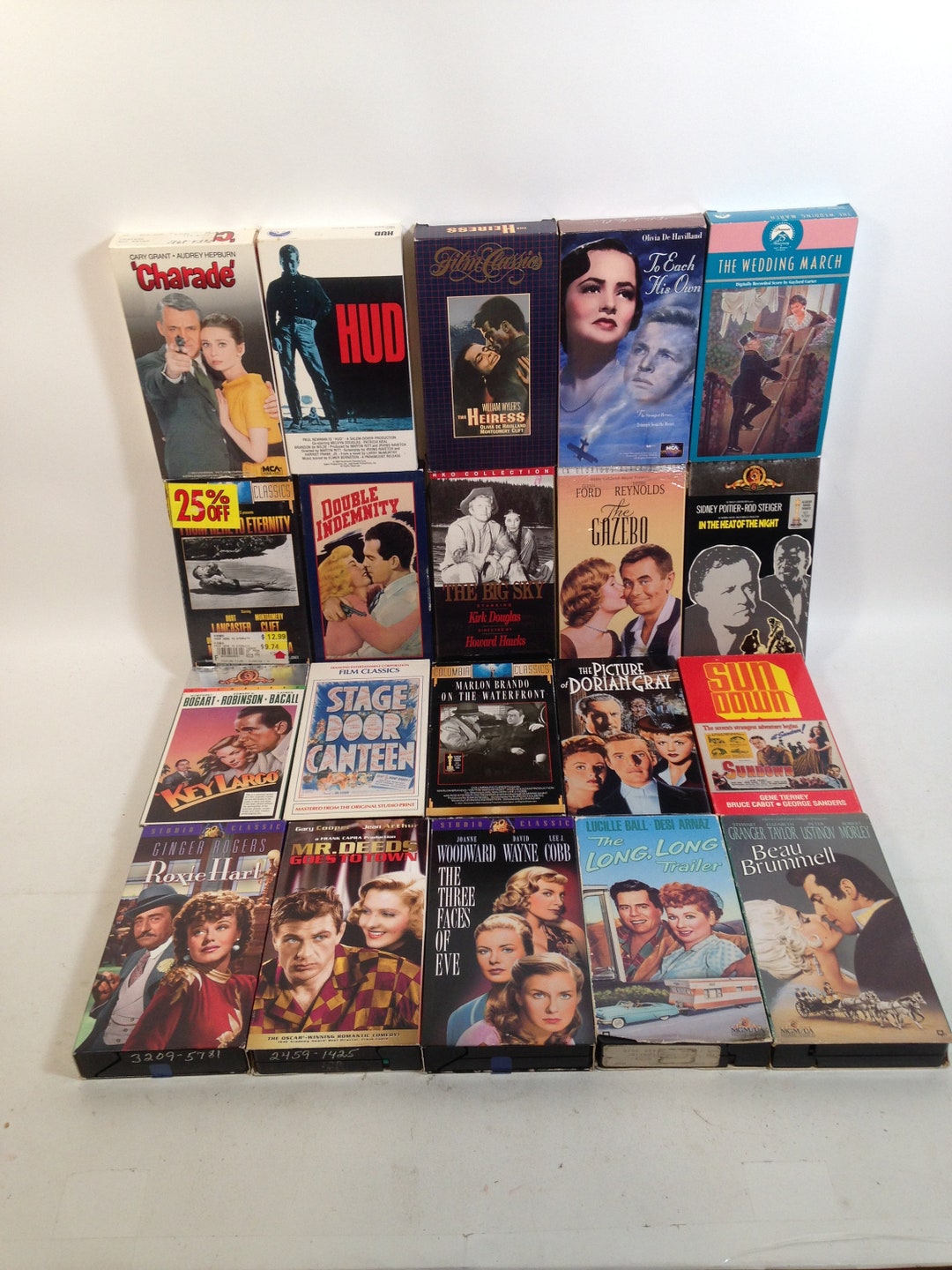 20 Movies on VHS Tape, Great Films Such as Key Largo, Mr Deeds Goes to ...