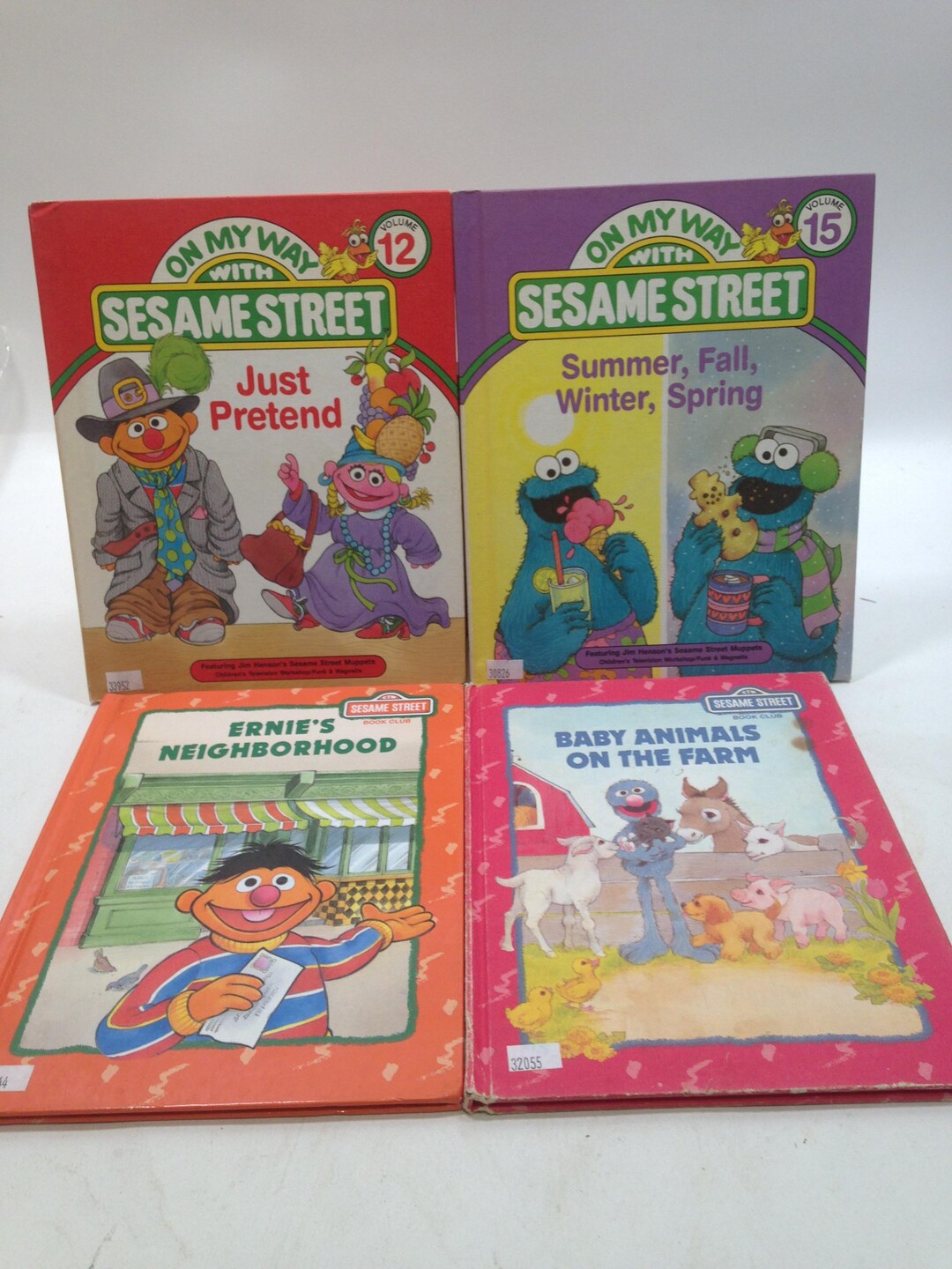 4 Sesame Street Children's Books, Ernie's Neighborhood & 3 More! 1124 ...