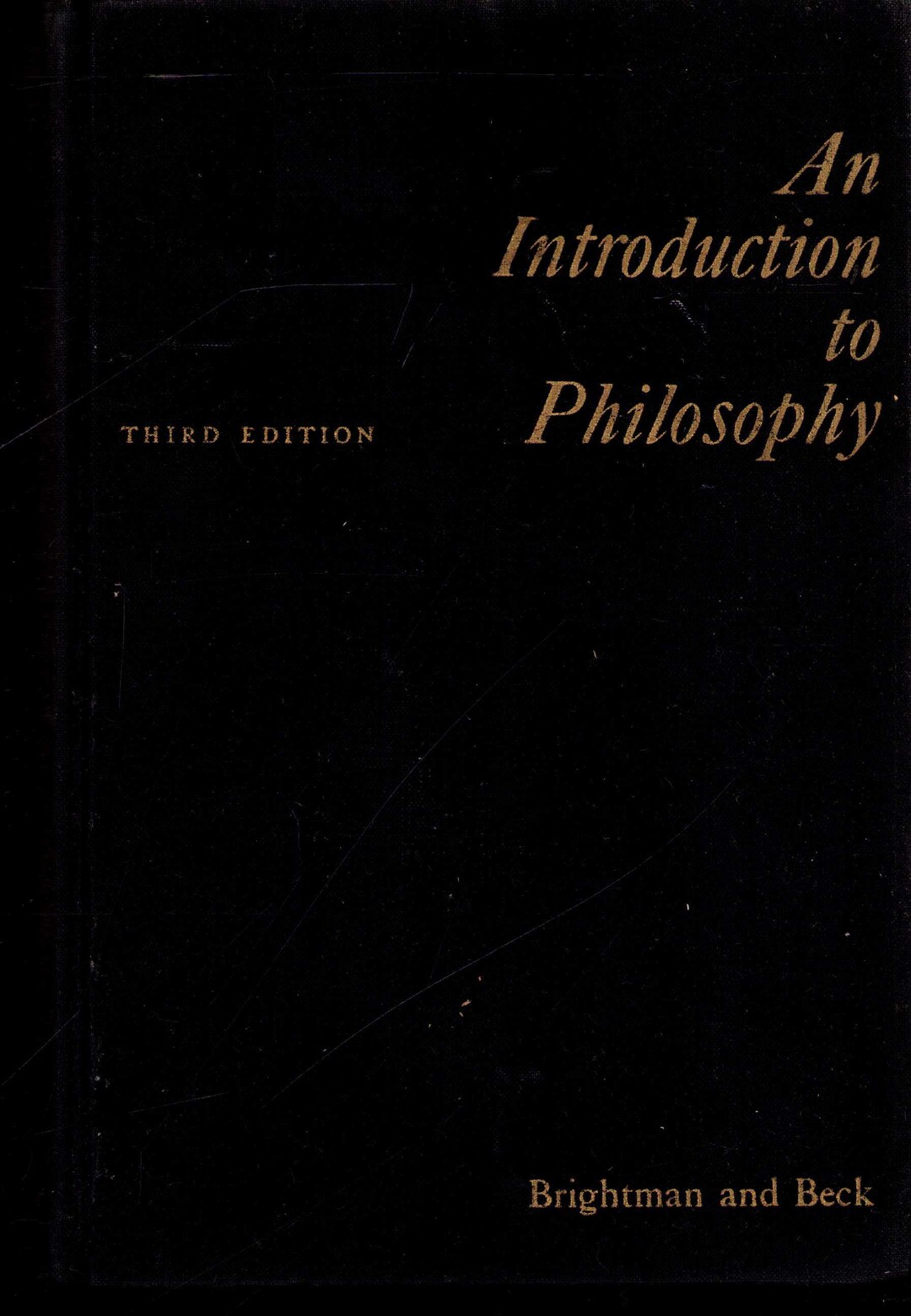 Vintage Book: an Introduction to Philosophy by Edgar Sheffield ...